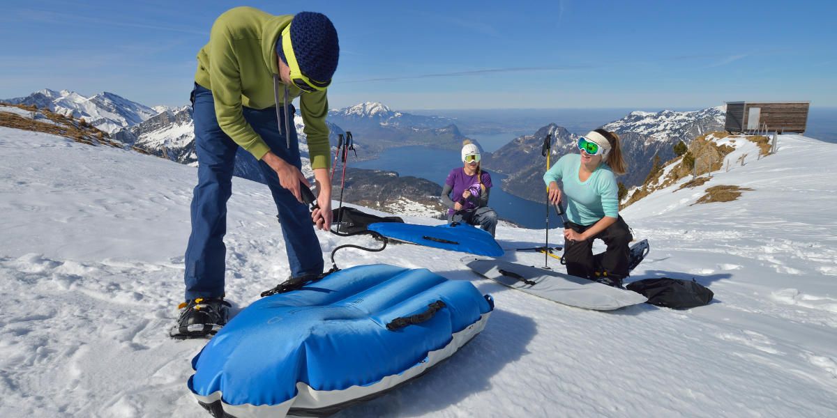 Airboarding: Mit dem High-Tech-Luftkissenschlitten auf die Piste | Beat ...